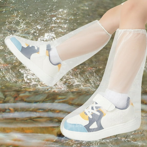 Disposable Waterproof Plastic Rain Shoe Covers, Thickened Lengthened ...