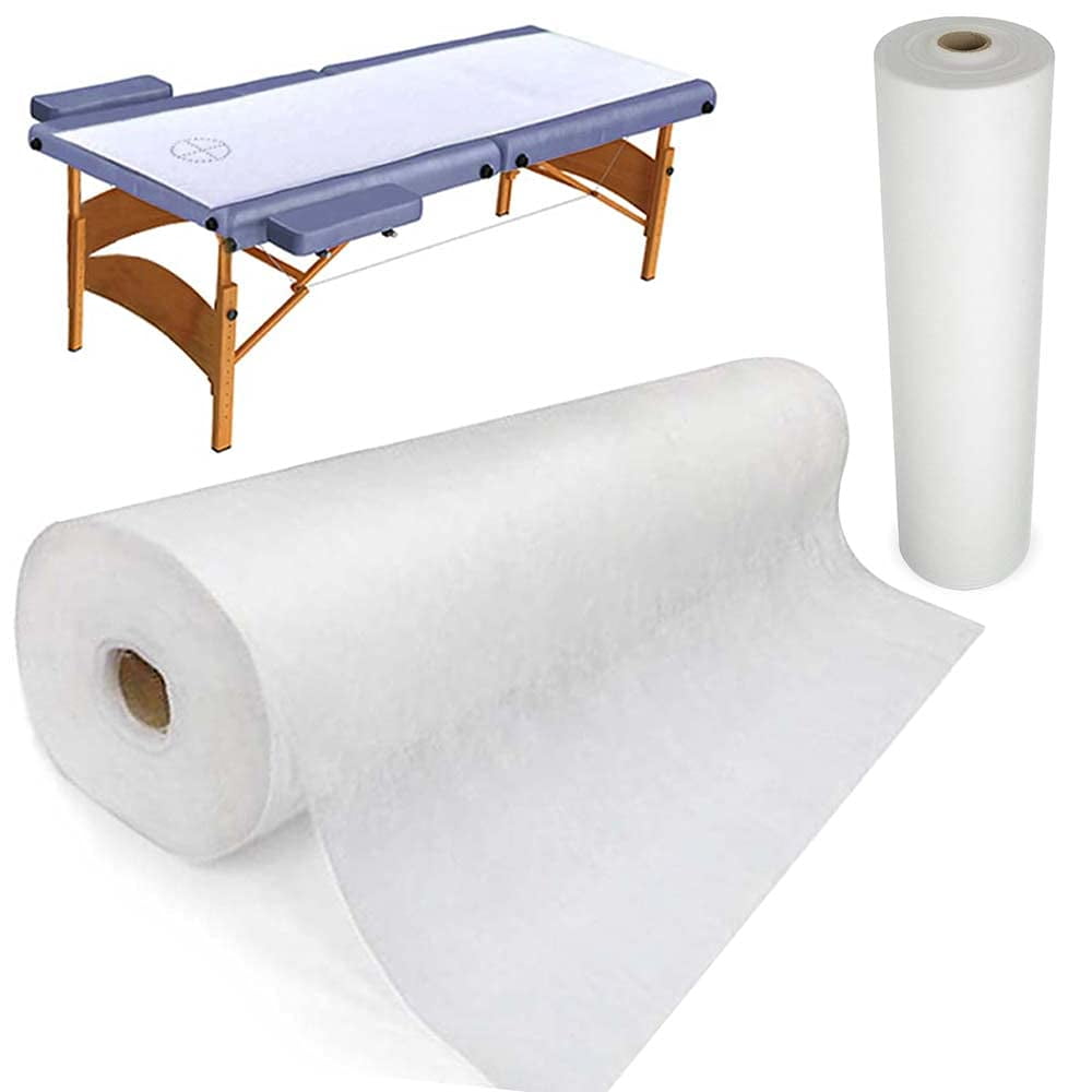 Disposable Woven Bed Sheet Roll Massage table paper roll 30gms Thick ...