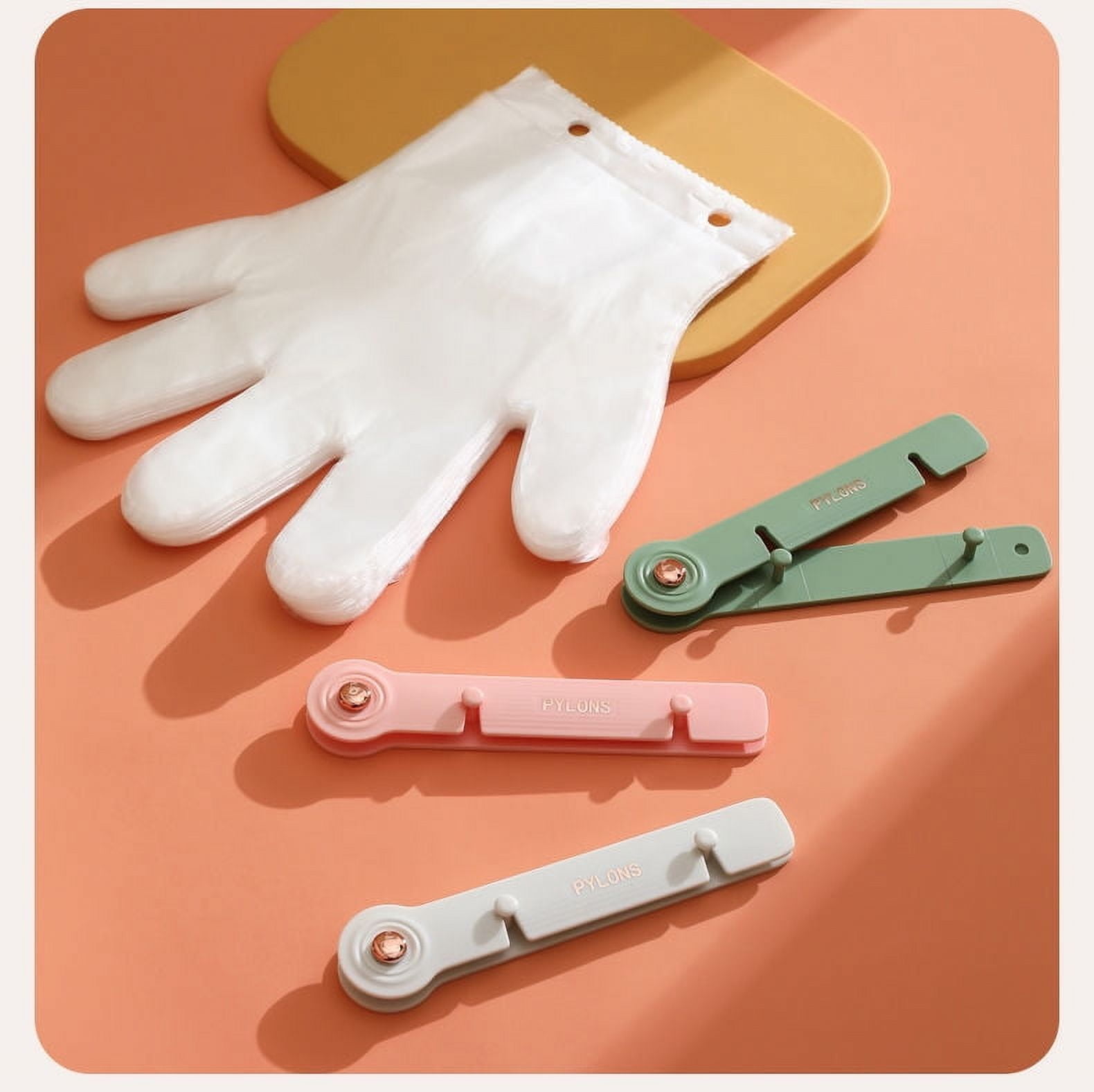 Disposable gloves storage clip kitchen glove rack wall-mounted gloves ...