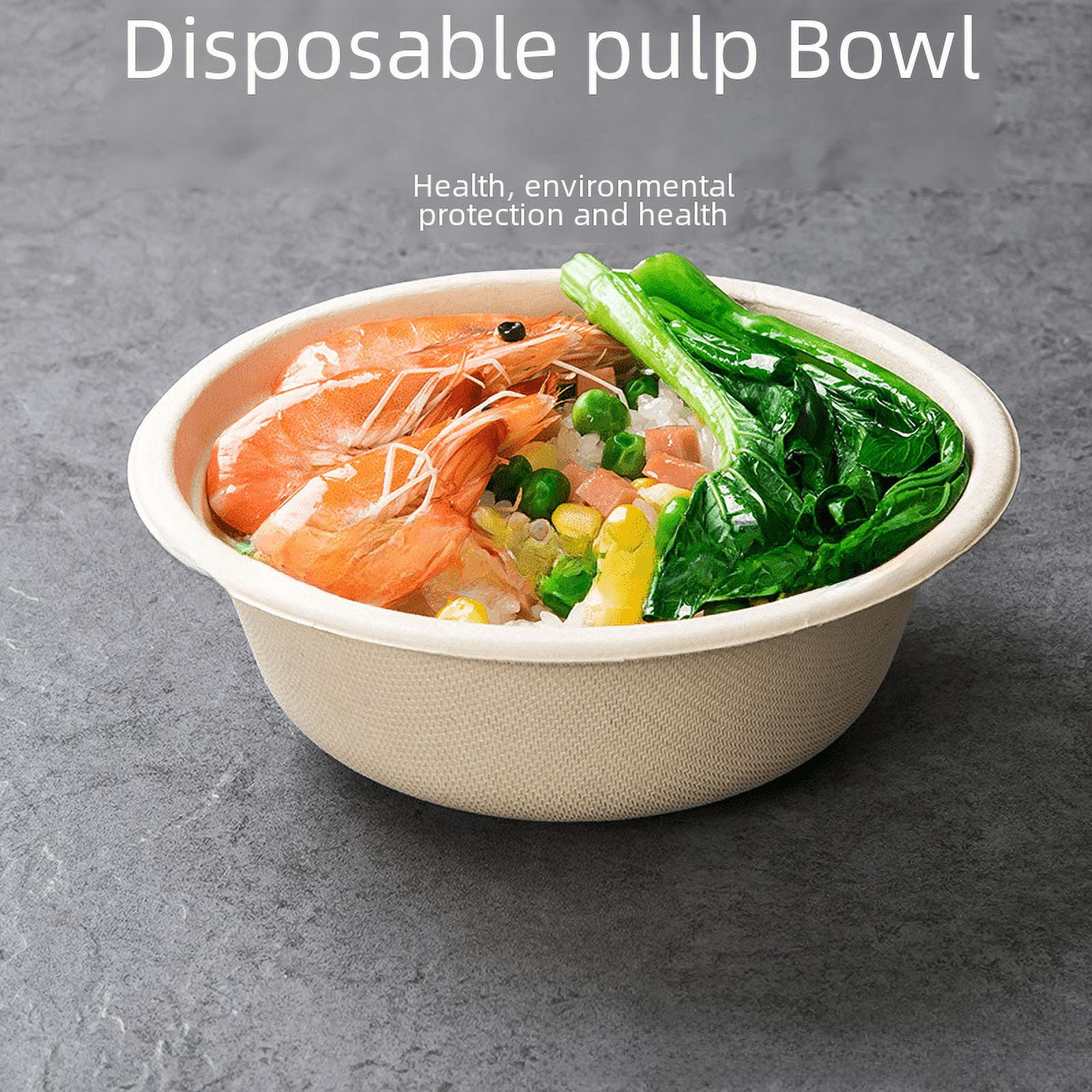 Disposable paper bowl tableware set paper bowl commercial household ...