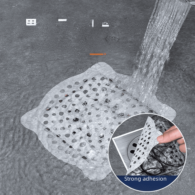 Disposable self-adhesive Tian Zi floor drain stickers anti-blocking ...