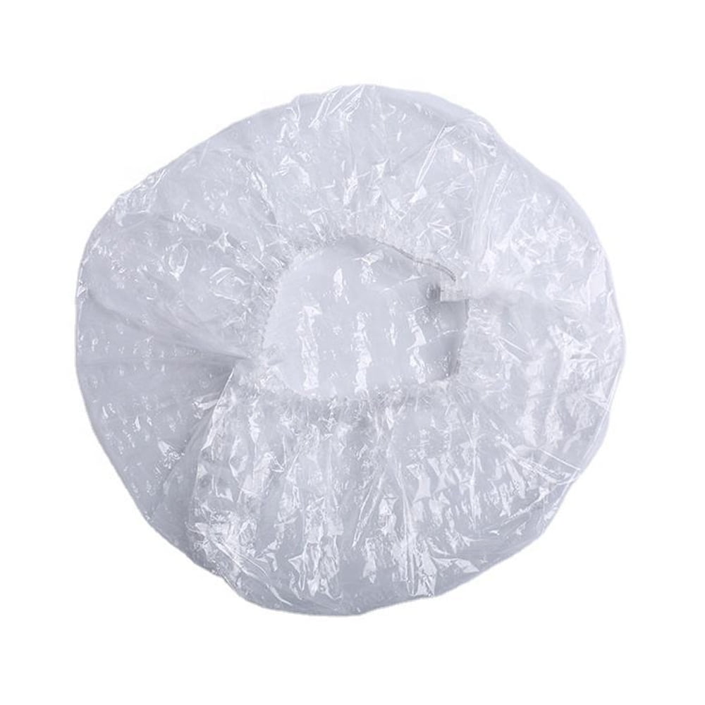 Disposable shower cap Hotel Home Shower Hair Elastic Caps white ...