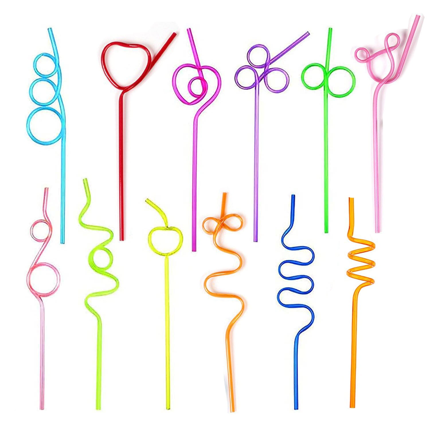 Disposable styling straw pet bending straw pvc party mouth muscle ...