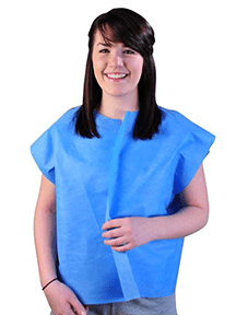 DisposableGowns.com Exam Cape, Blue, 23"x60" (LG/XL), 100 Ct - Walmart.com
