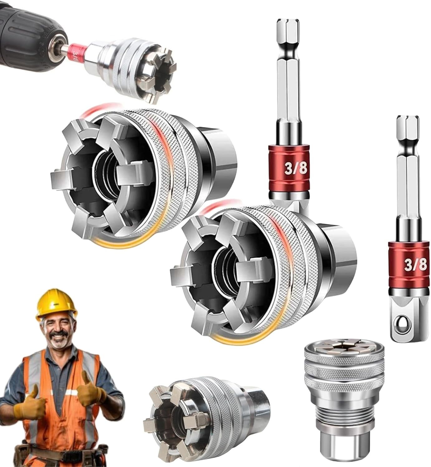 Dispositioin-Multi-Function Universal Socket Wrench Tool - Universal Maintenance Tool, For 3/8 ...