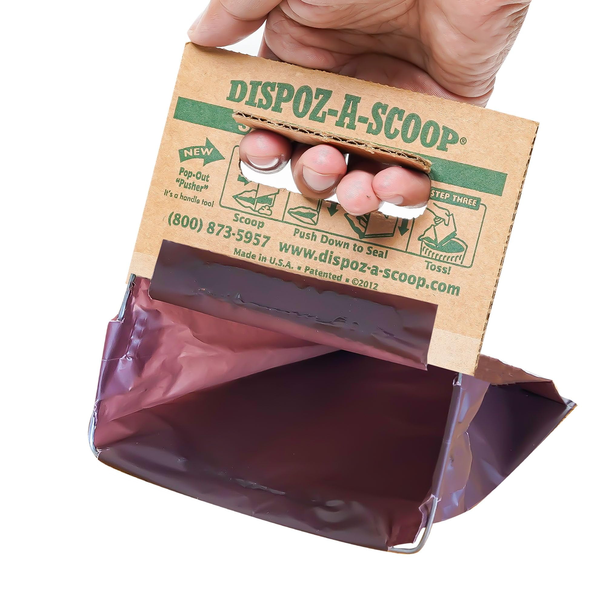 Dispoz-A-Scoop "Scoop-Seal-Dispose” Dog Pooper XEF1 Scooper with Bag ...