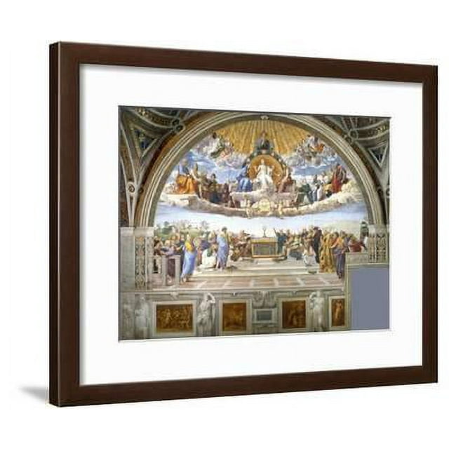 Disputation of the Holy Sacrament, Figurative Religion Framed Art Print ...