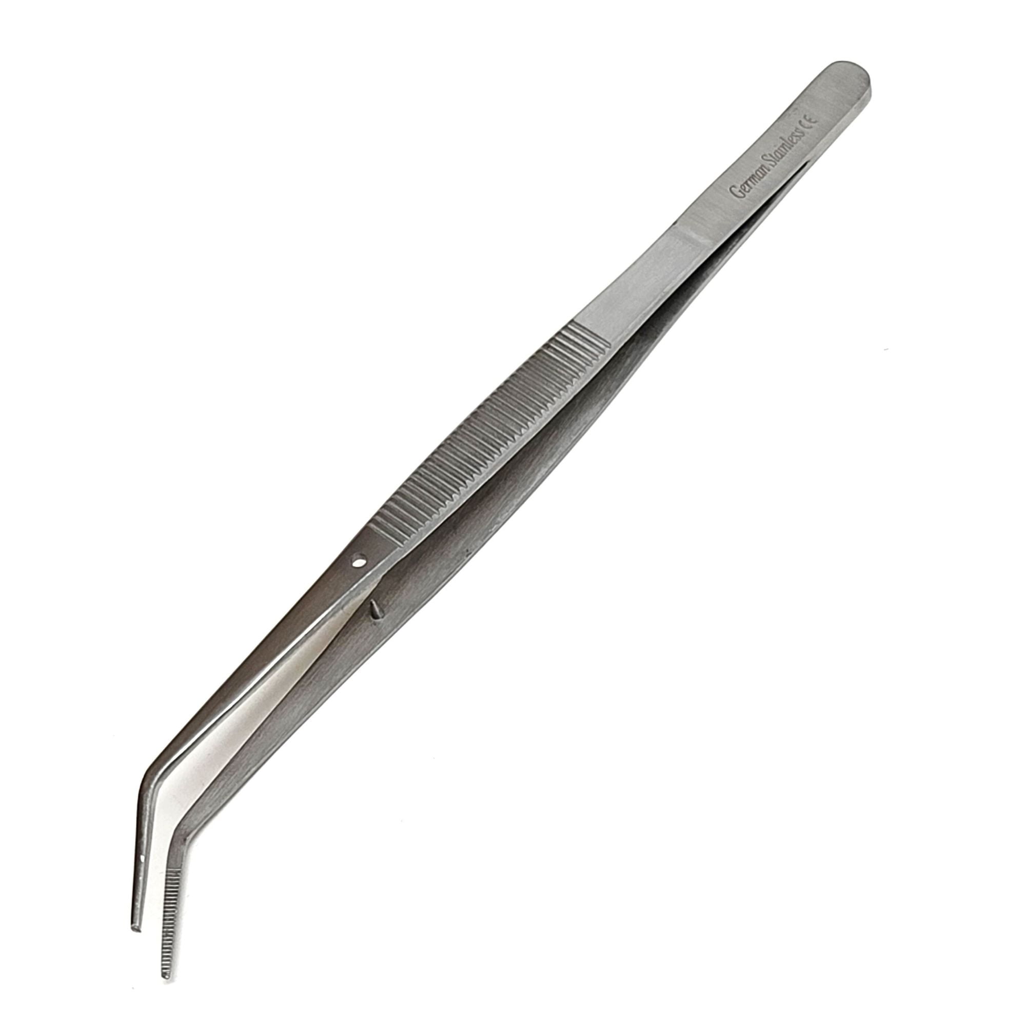 Dissecting Tweezers 6" Fine Point with Angled Serrated Tips Jaws ...