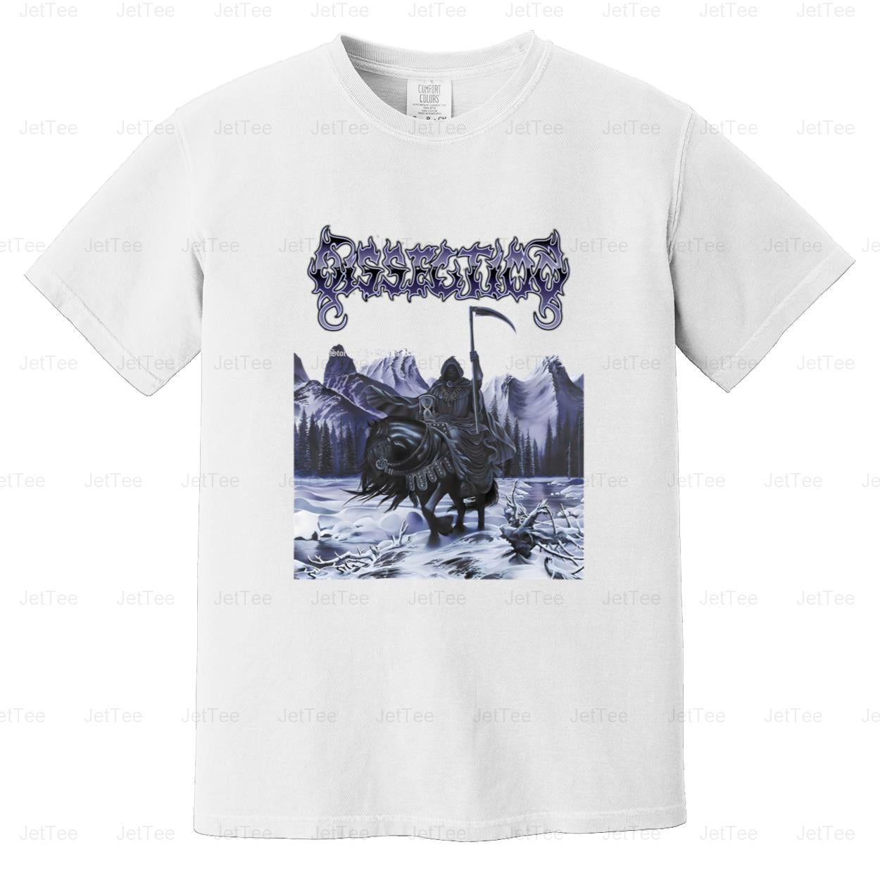 Dissection Storm Of The Light's Bane Vintage Retro Black Metal Music Comfort Color T-Shirt ...