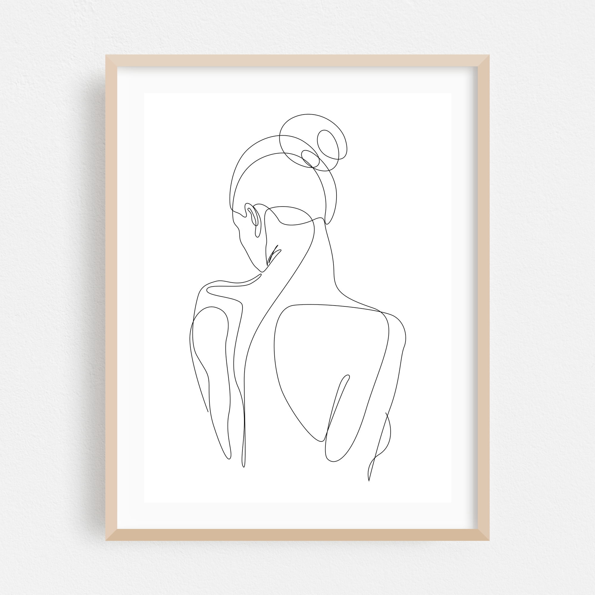 Dissol - one line art - Line Drawing Line Art Minimalist Portrait ...