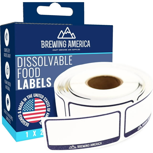 Dissolvable Food Labels for Food Containers - Made in USA - Great for ...