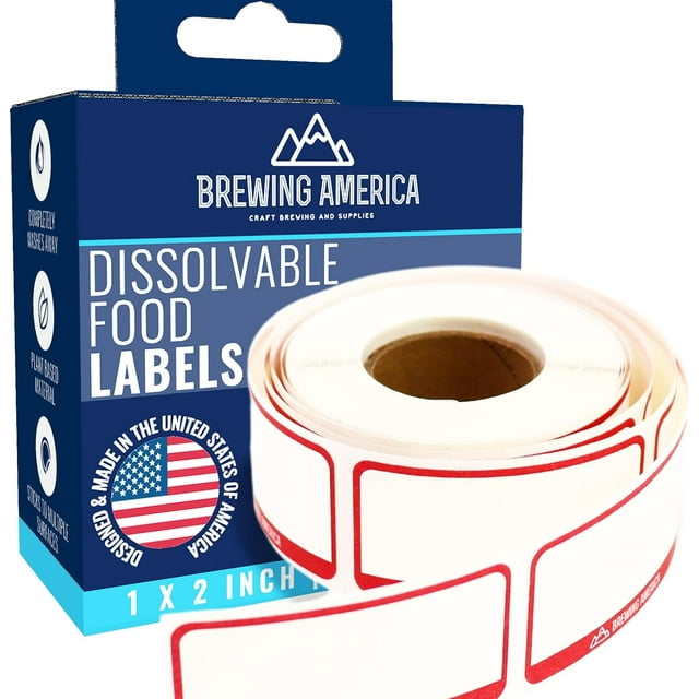 Dissolvable Food Labels for Food Containers - Made in USA - Great for ...
