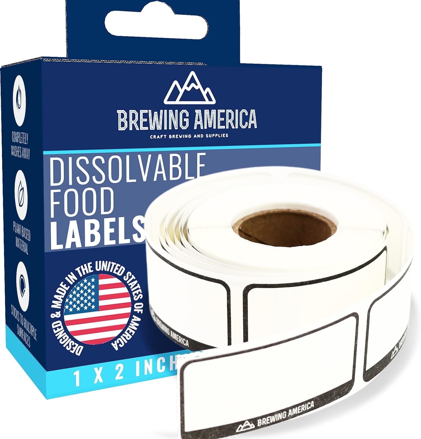 Brewing America Dissolvable Food Labels for Containers Labels for Food ...