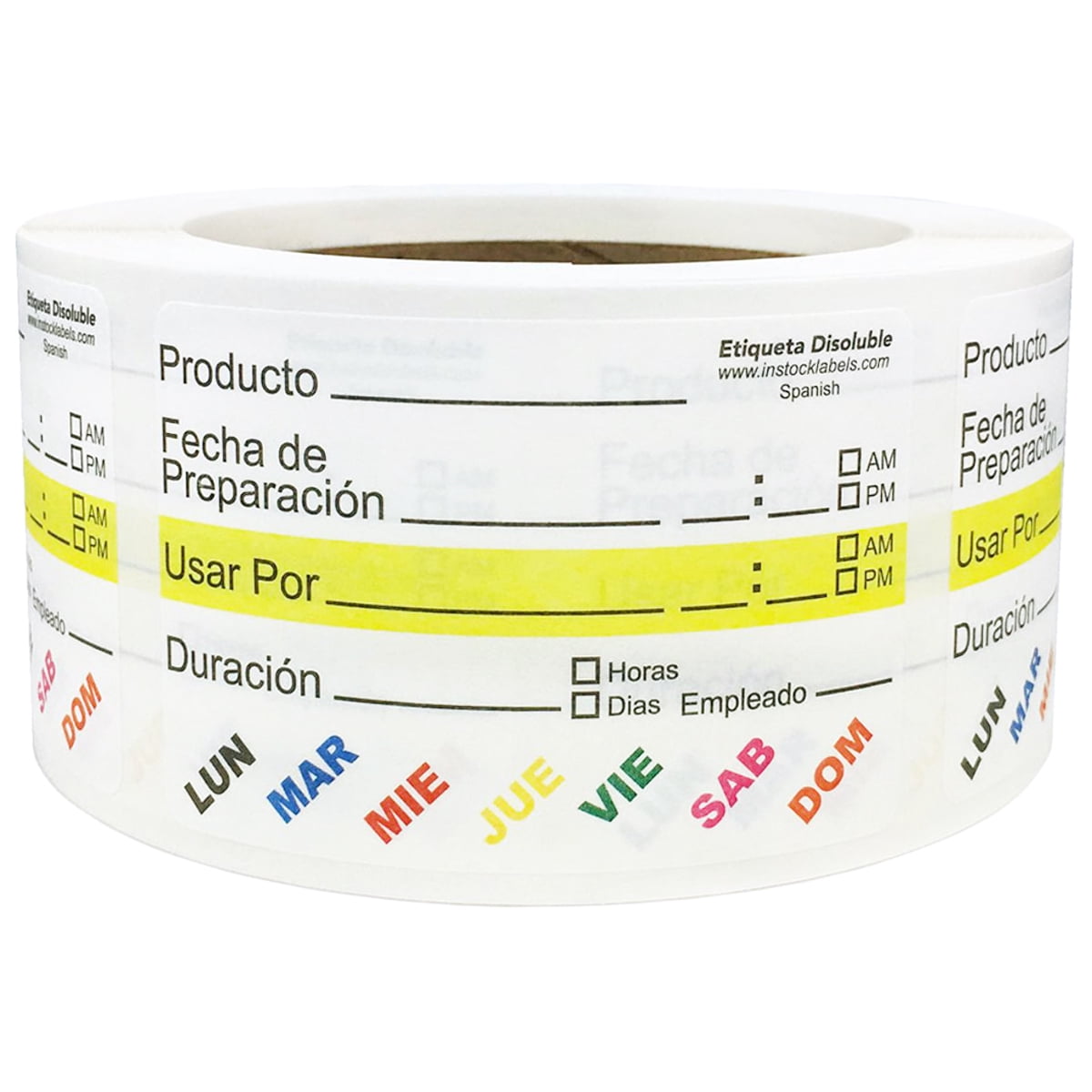 Dissolvable Food Rotation Prep White Adhesive Labels | 2 x 3" Inch ...