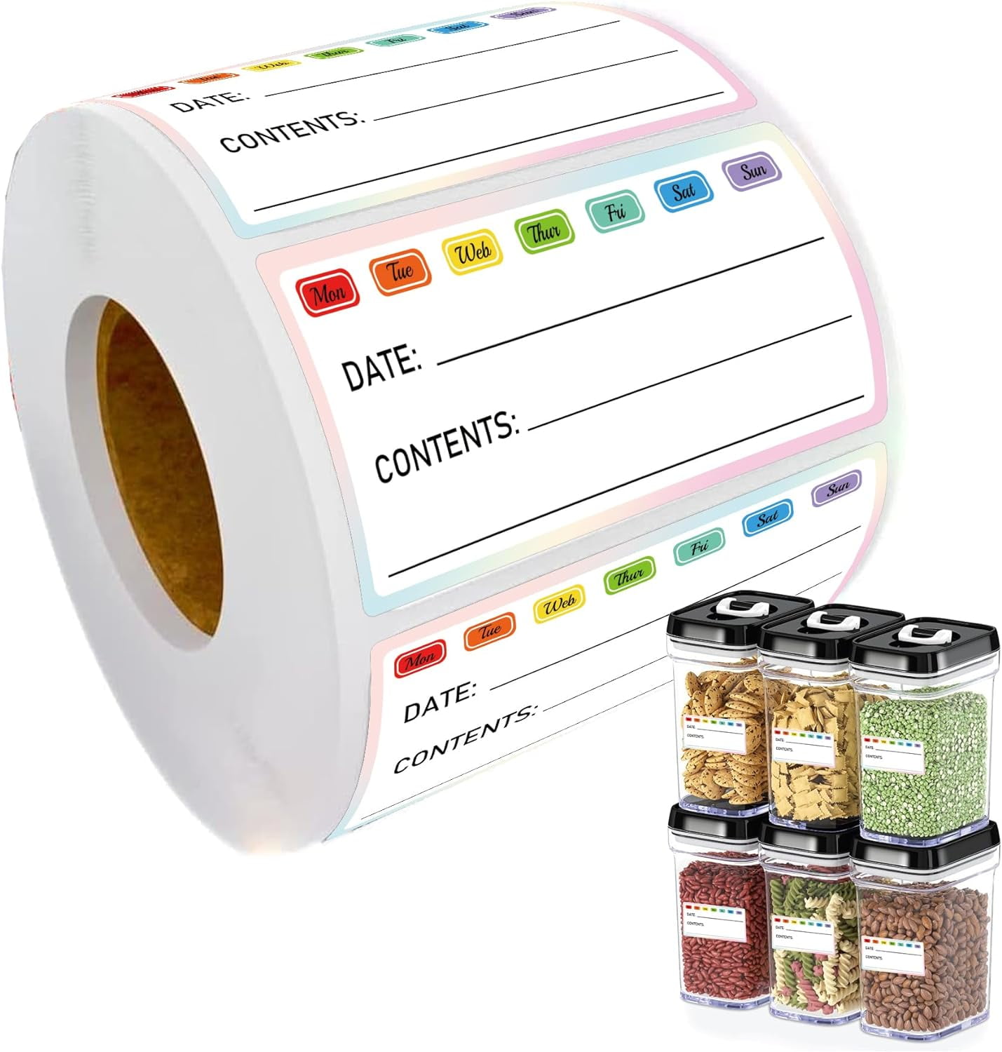 Dissolvable Food Storage Labels Removable Freezer Refrigerator Food ...