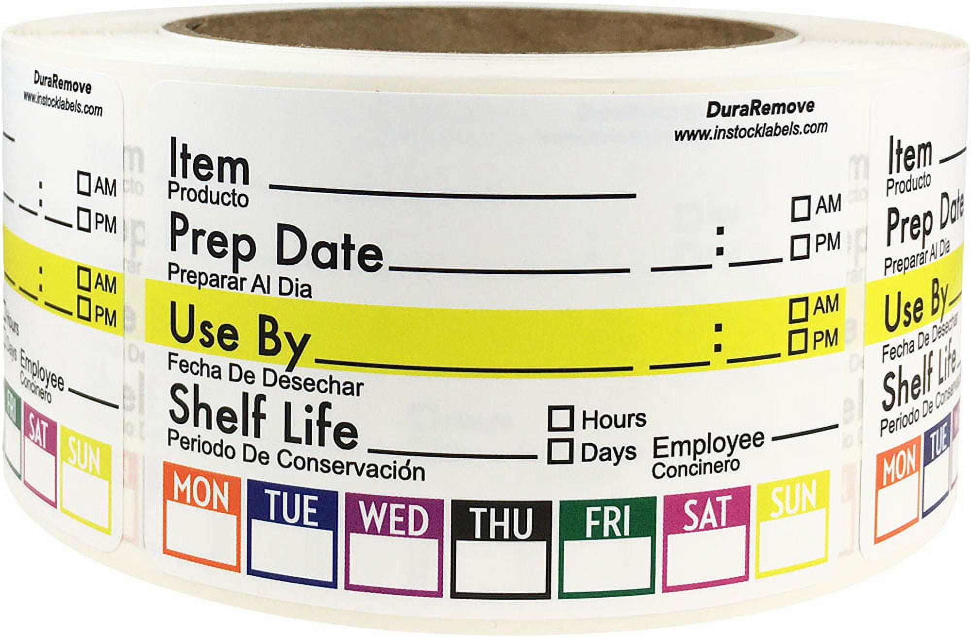 Dissolvable Universal Food Rotation Labels | 2 x 3" inch - 500 Pack ...