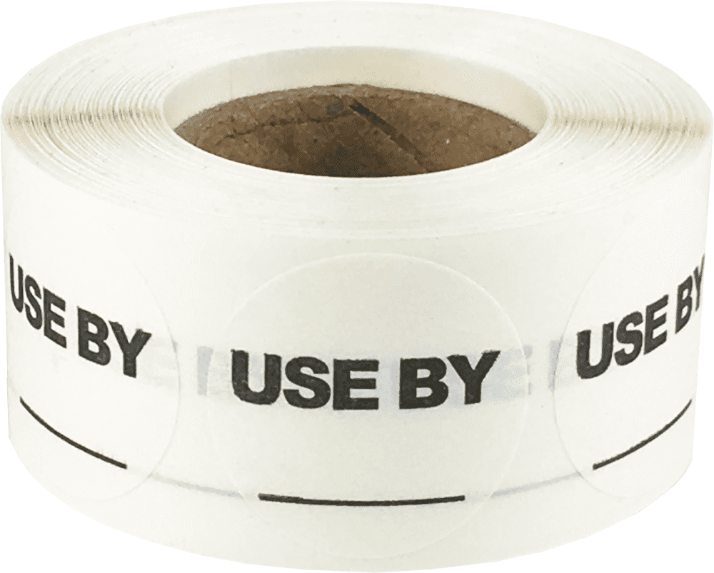 Dissolvable Use First Labels With Blank Space 1 Inch Round Circle Dots ...