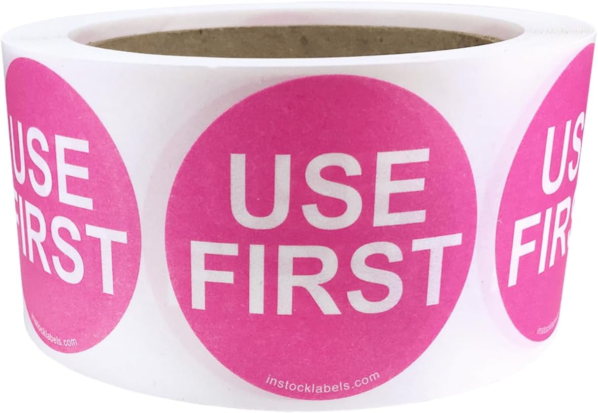 Dissolvable Use First Labels for Food Rotation Shelf Life Prep 2 Inch ...