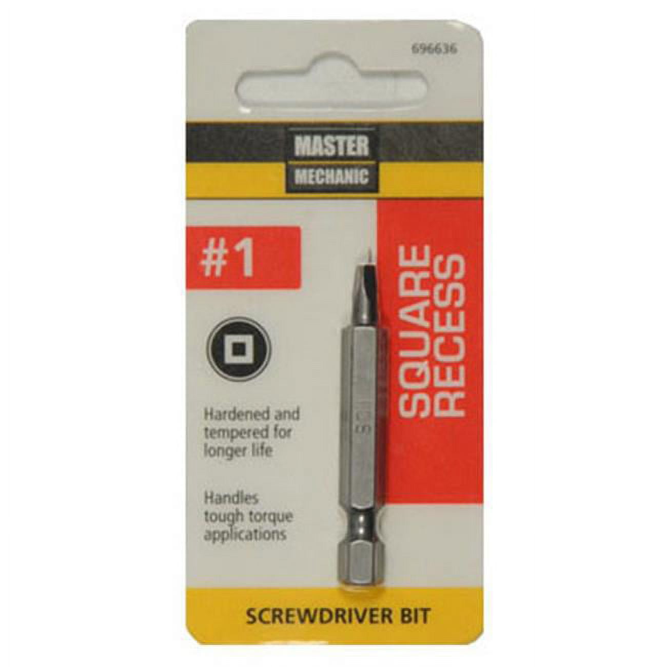 Disston 2 in. No.1 Master Mechanic Square Recessed Screwdriver Bit ...
