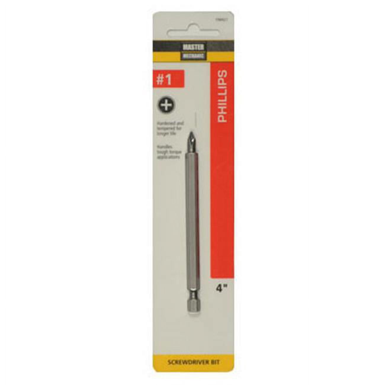 Disston 4 in. No.1 Phillips Master Mechanic Screwdriver Bit - Walmart.com