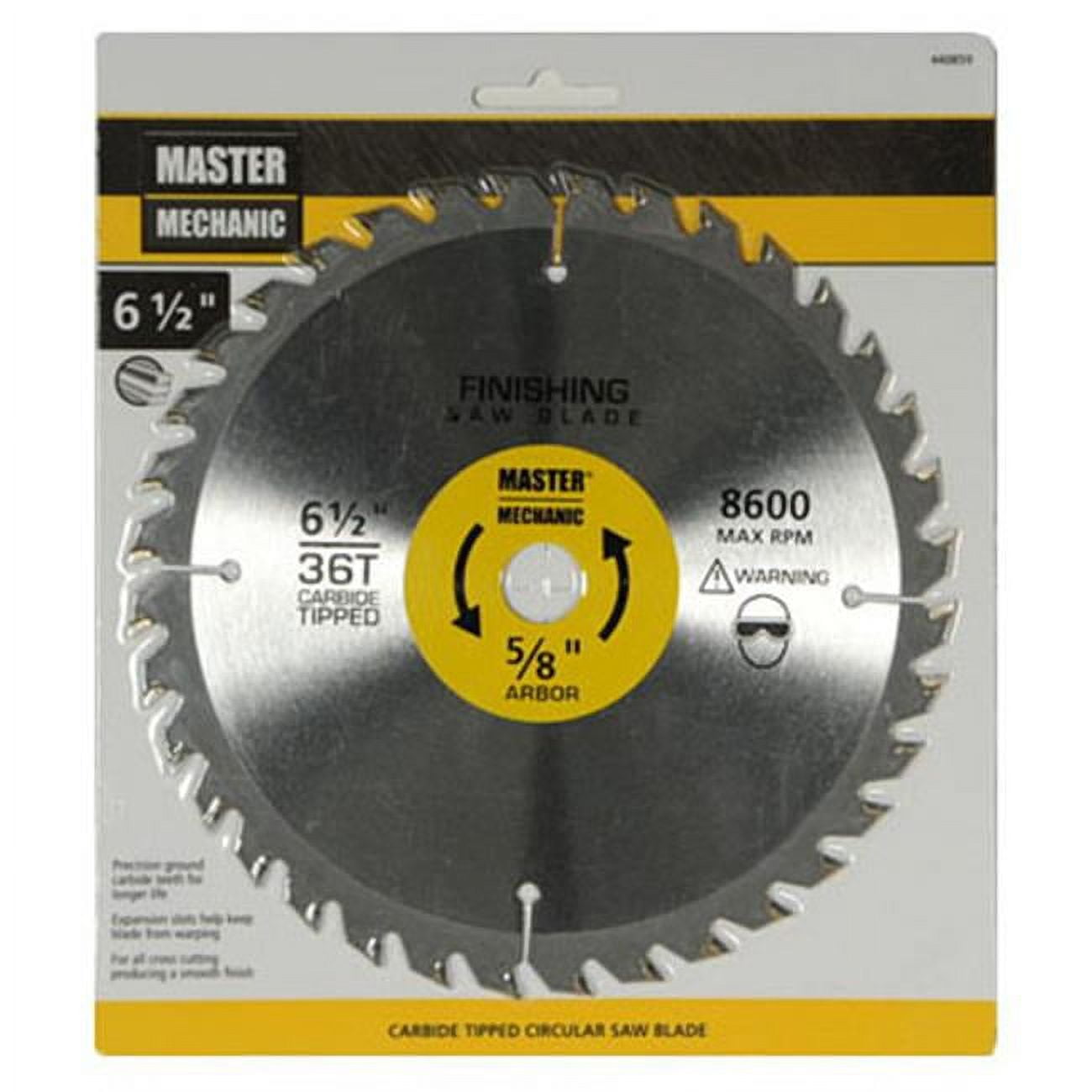 Disston 440859 6.5 in. Master Mechanic Circular Saw Blade, 36 Tooth ...
