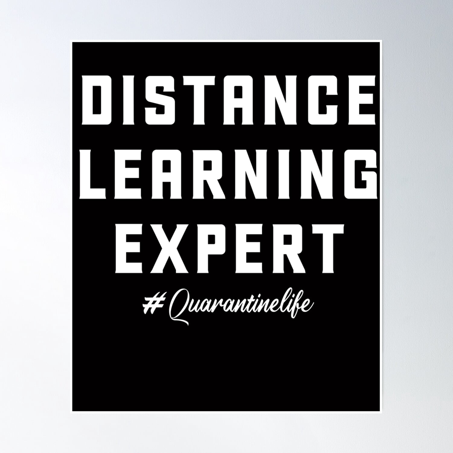 Distance Learning Expert Poster Wall Art, Modern Wall Decor, 12x18 ...