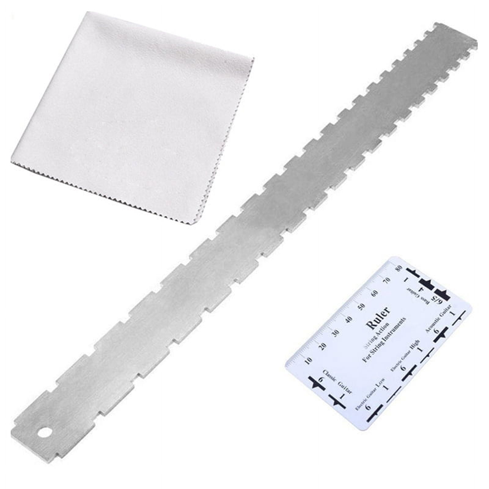 Distance Ruler Set Guitar Measuring Ruler Metal Electric Guitar Ruler ...