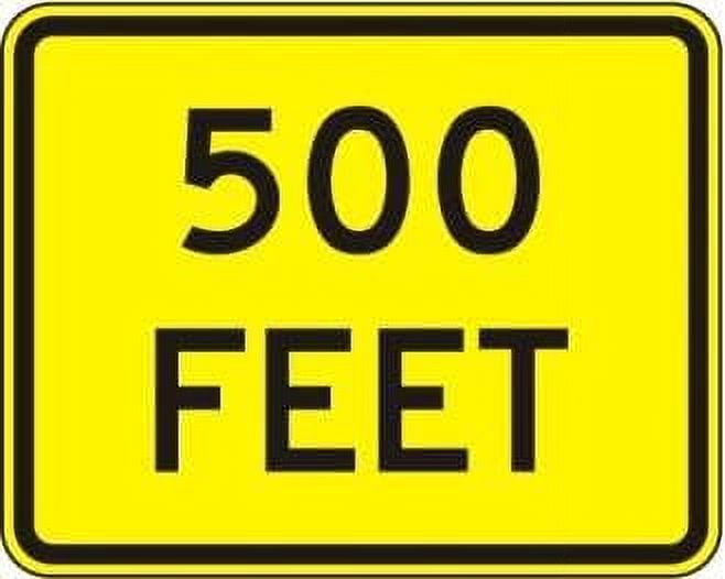 Distance Warning Sign School Signs Metal Sign Tin Sign 8x12 Inch ...