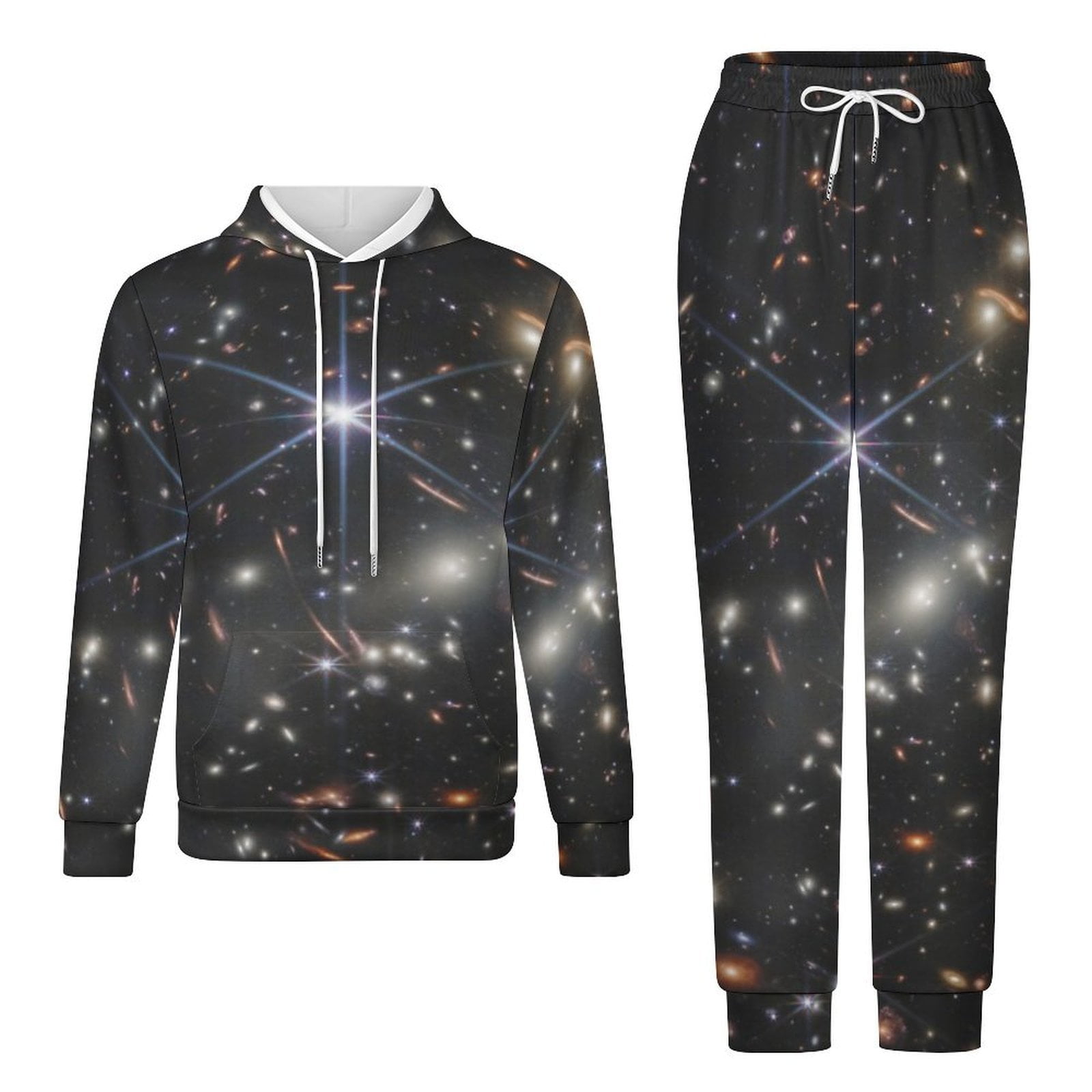 Distant Galaxy Cluster Hoodie + Pants Suit Cool Men/Women 2 Pcs ...