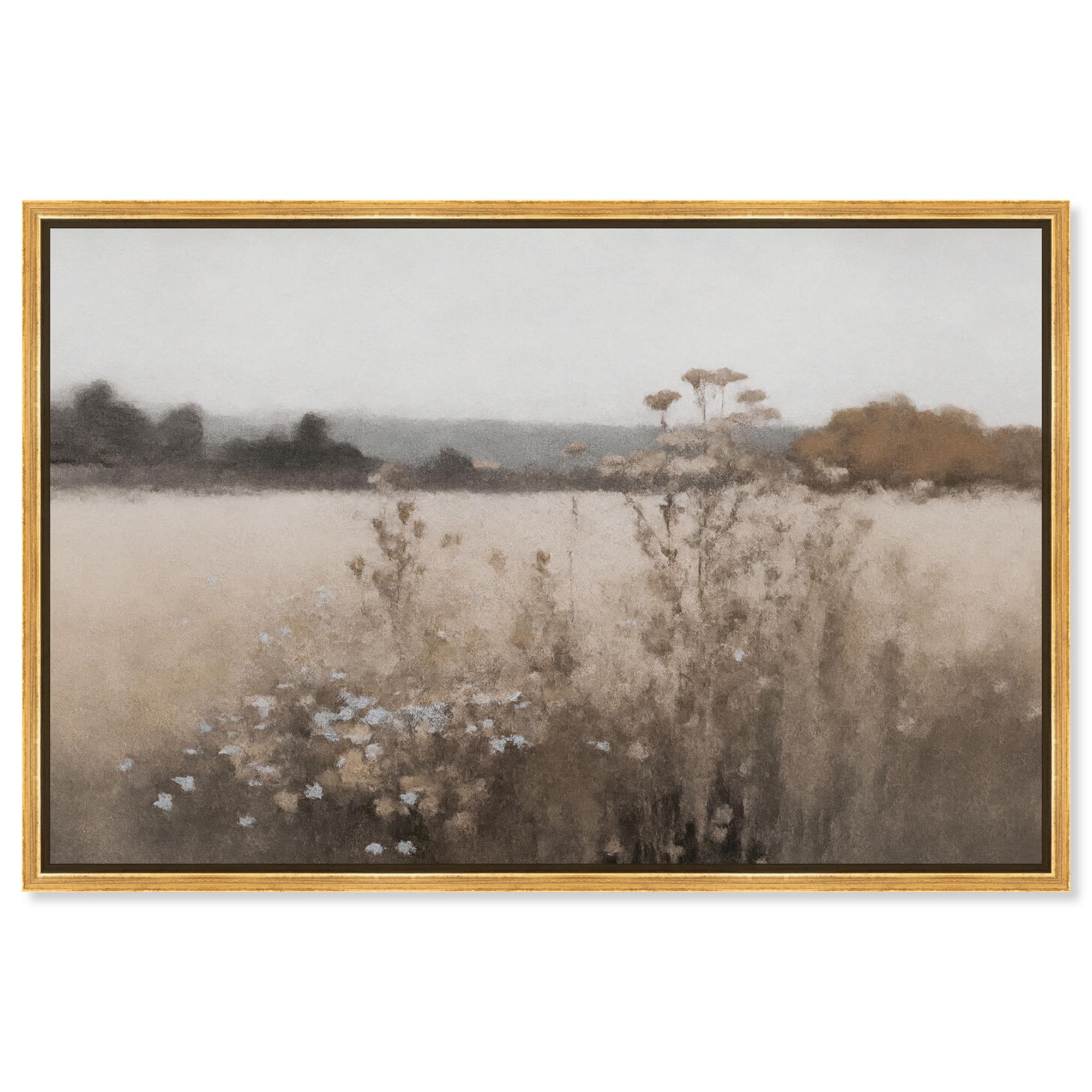 Distant Grove Canvas Landscape Wall Art by Art Remedy, Gold Frame, 15 x ...