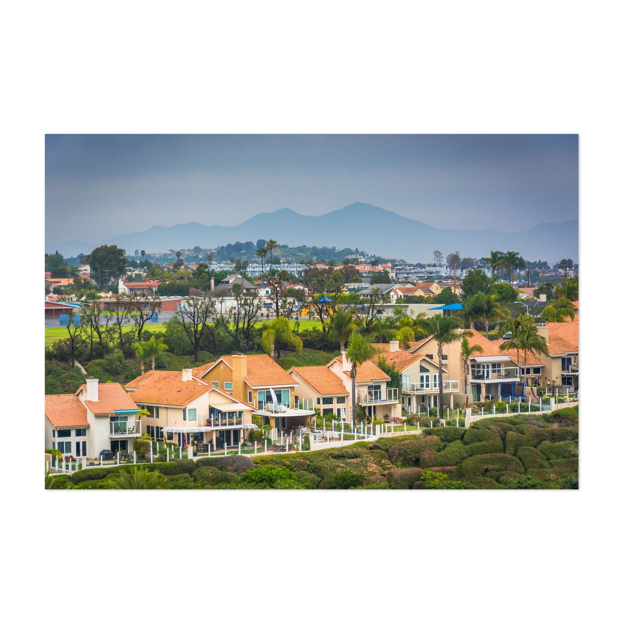 Distant Mountains from Hilltop Park - Dana Point California Photography ...