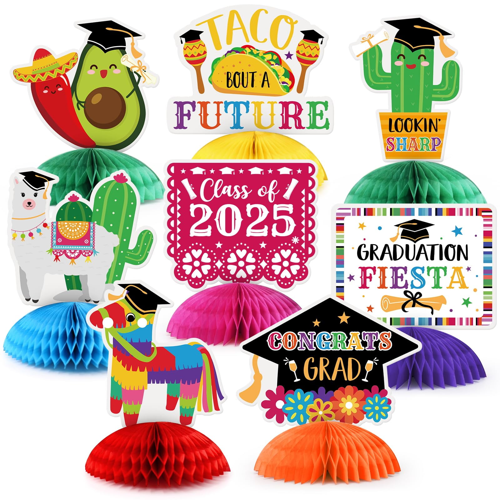 Distaratie Mexican Graduation Table Centerpieces Class of 2025 Mexico ...