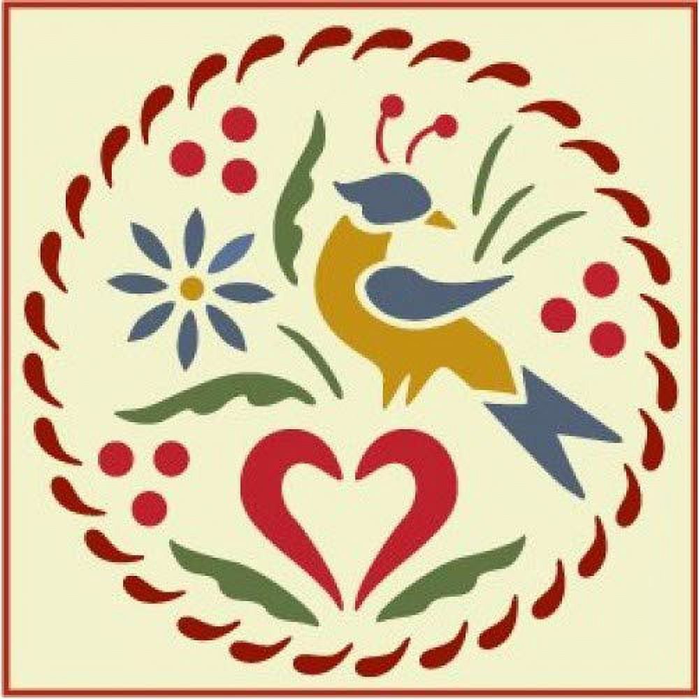 Distelfink Bird Stencil - Colonial Folk Art DIY Signs Reusable Mylar ...