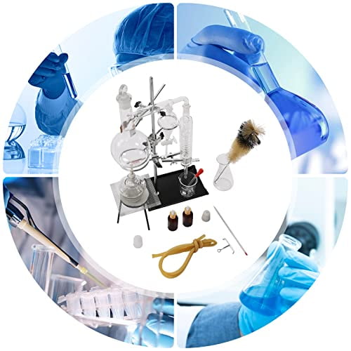Distillation Apparatus Lab Glassware Kits 500ml Steam Water Distiller ...