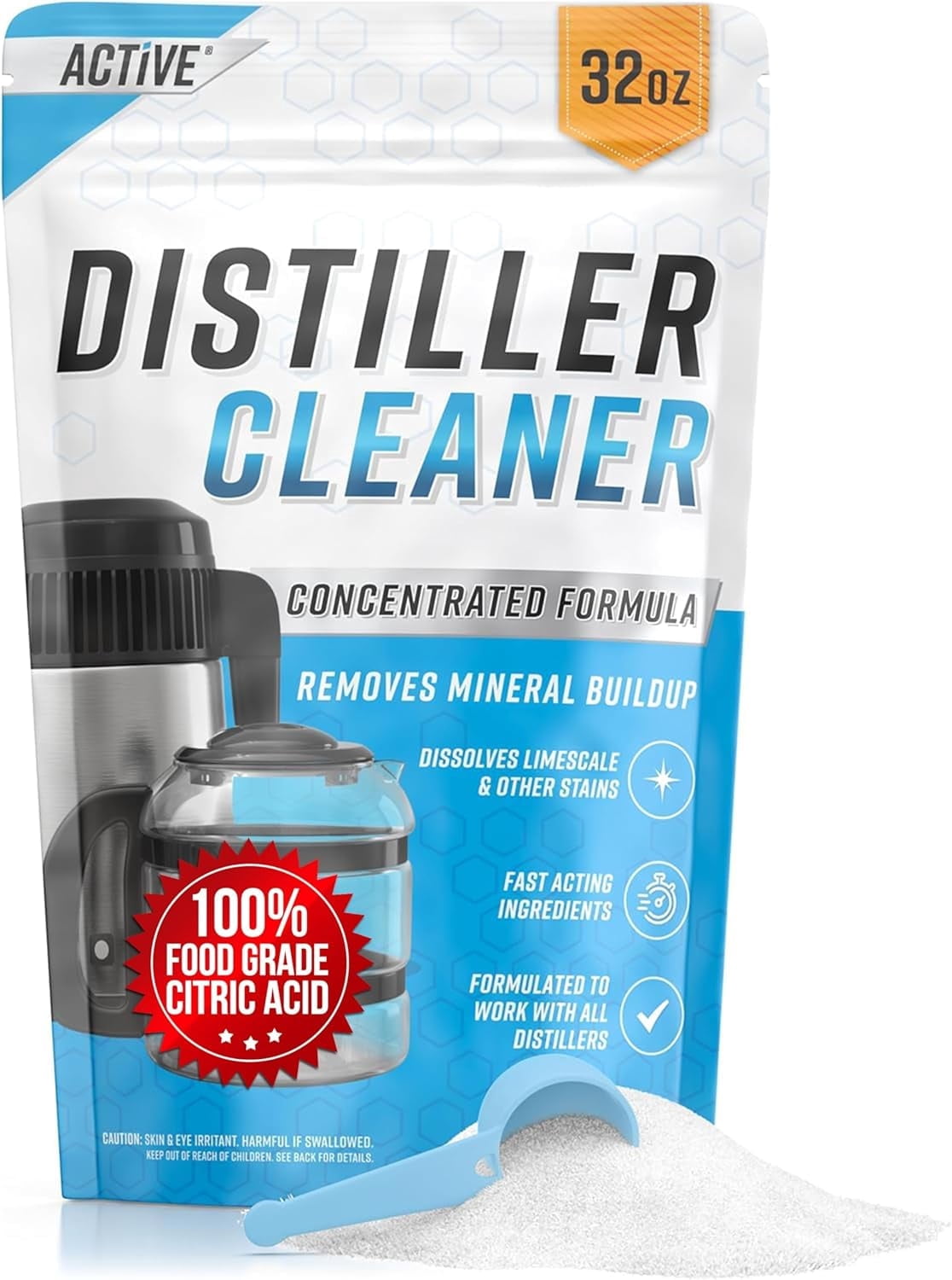 Active Citric Acid Powder for Water Distillers, Descaler and Cleaner ...