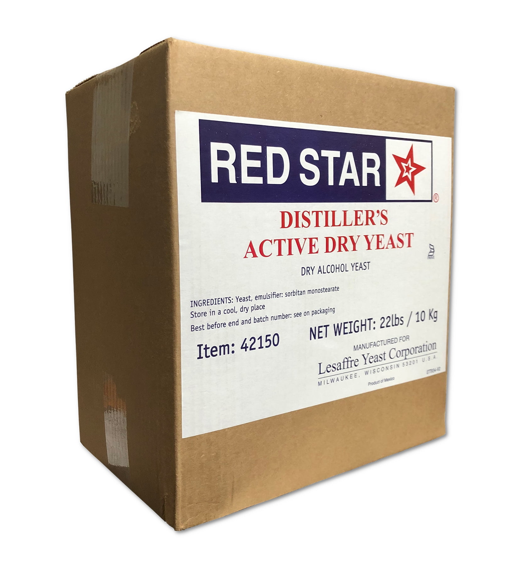 Distillers Yeast (DADY) 22 lbs for Alcohol Production - Walmart.com