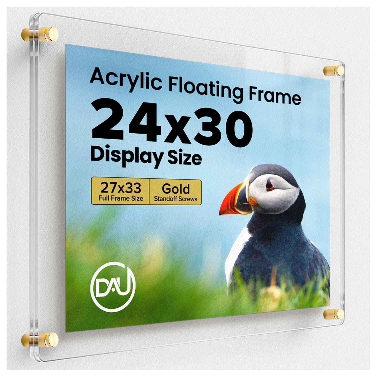 DistinctAndUnique Floating Acrylic Picture Frame for 24 x 30 in Photo ...