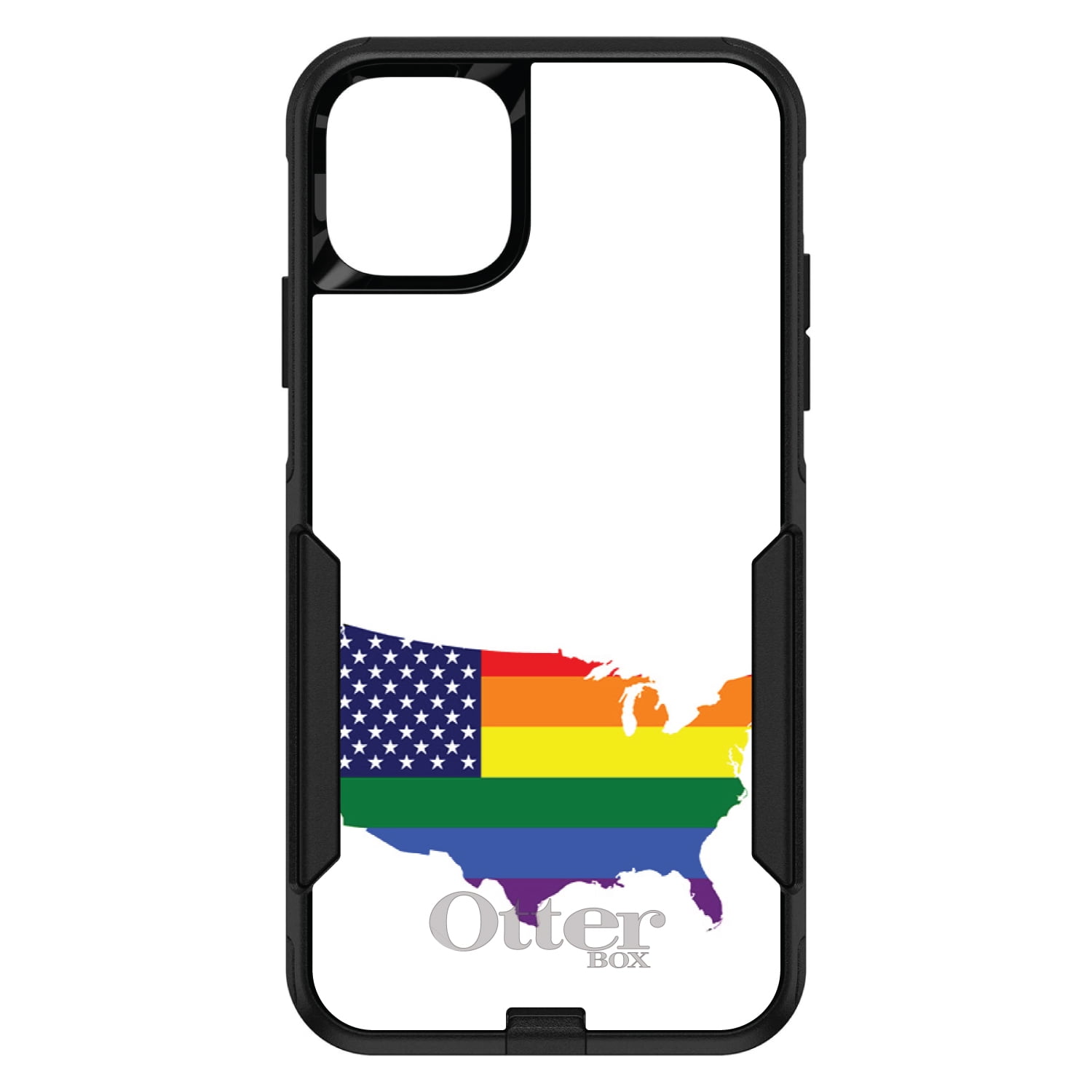 DistinctInk OtterBox Commuter Custom Case for Apple iPhone 12 Mini (5.4 ...