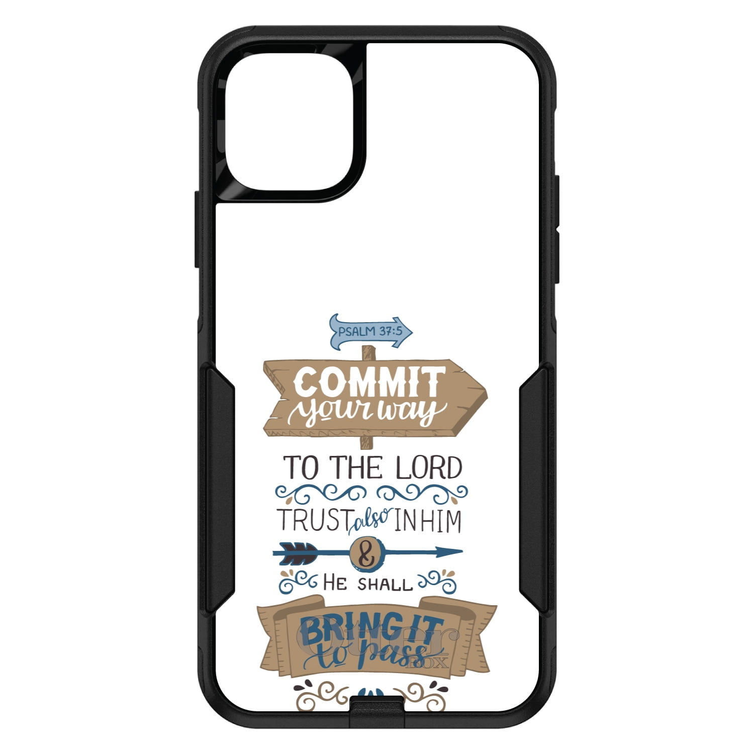DistinctInk OtterBox Commuter Custom Case for Apple iPhone 13 Mini (5.4 ...