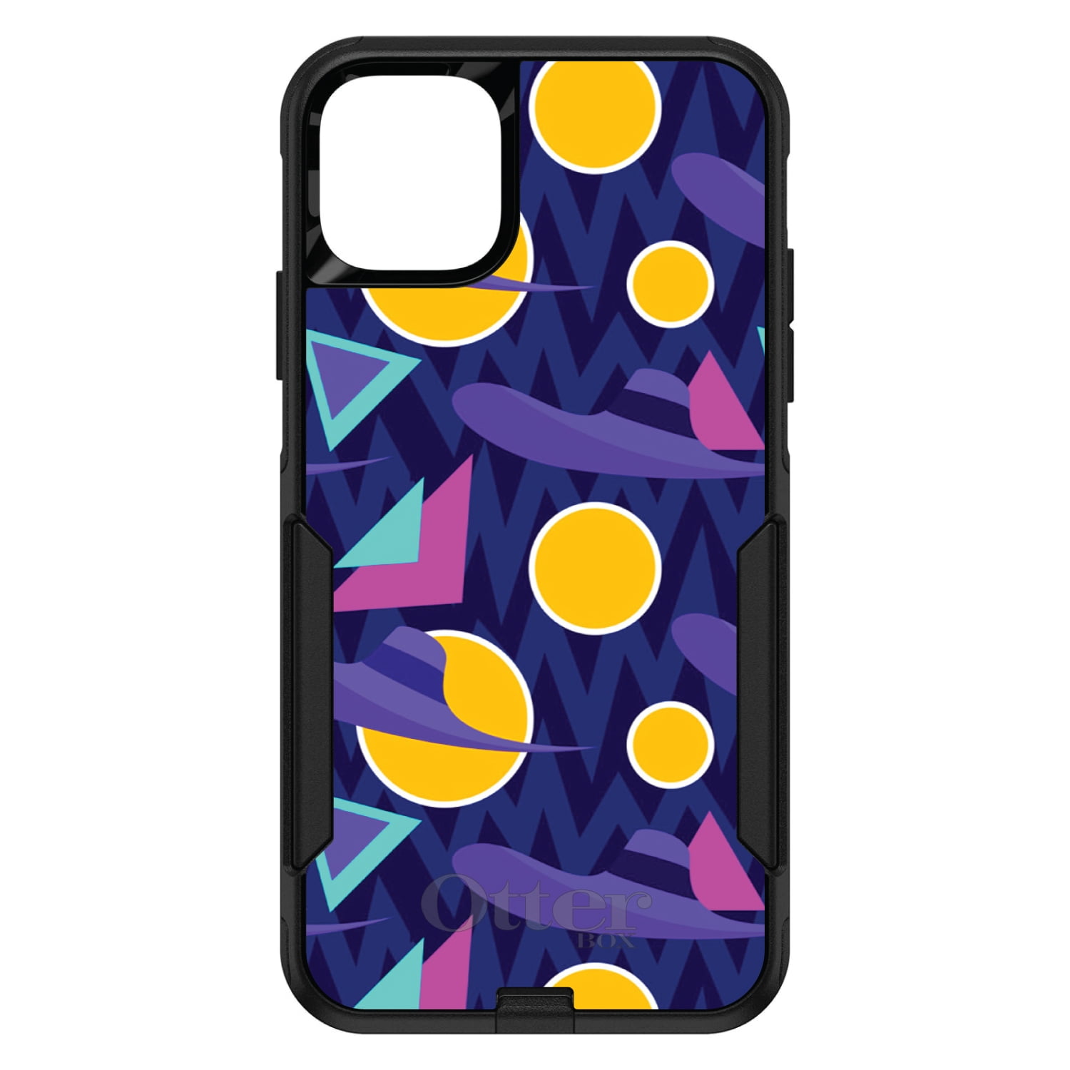 DistinctInk Case for iPhone 14 PLUS (6.7" Screen) - OtterBox Commuter Custom Black Case - Pink ...