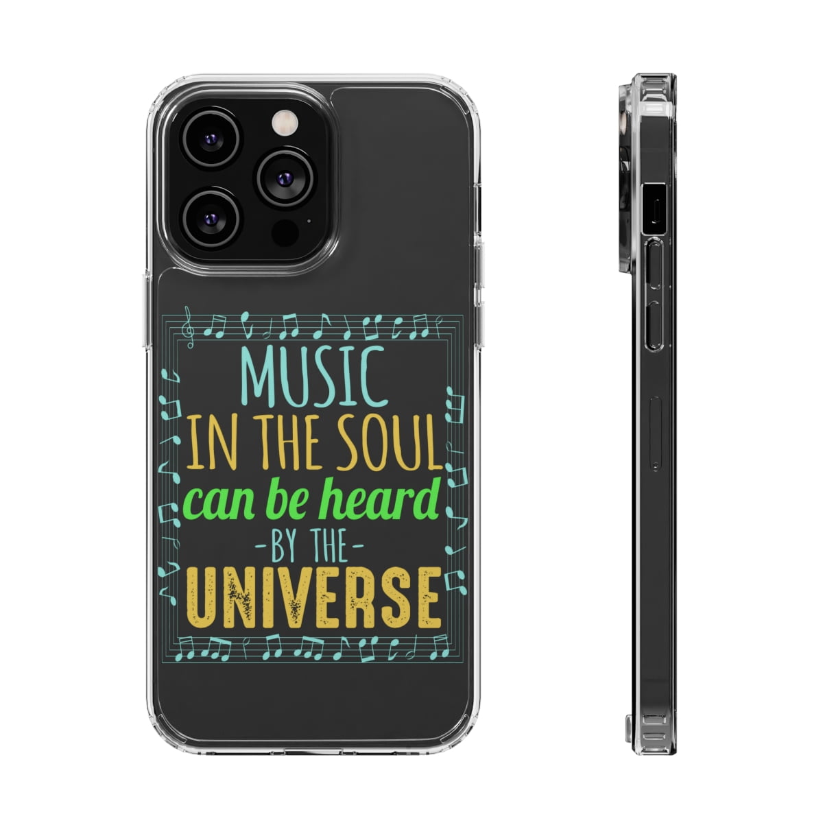 DistinctInk Clear Hybrid Case for Apple iPhone 13 Pro Max (6.7" Screen ...