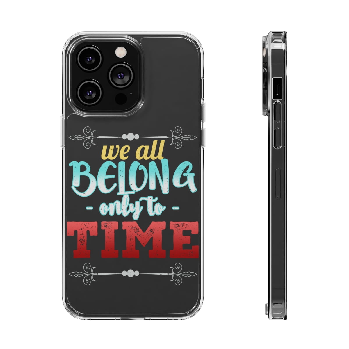DistinctInk Clear Hybrid Case for Apple iPhone 14 Pro (6.1" Screen ...