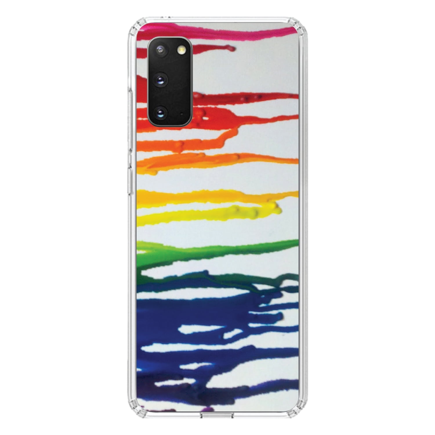 DistinctInk Clear Shockproof Hybrid Case for Galaxy S20 / S20 5G (6.2 ...