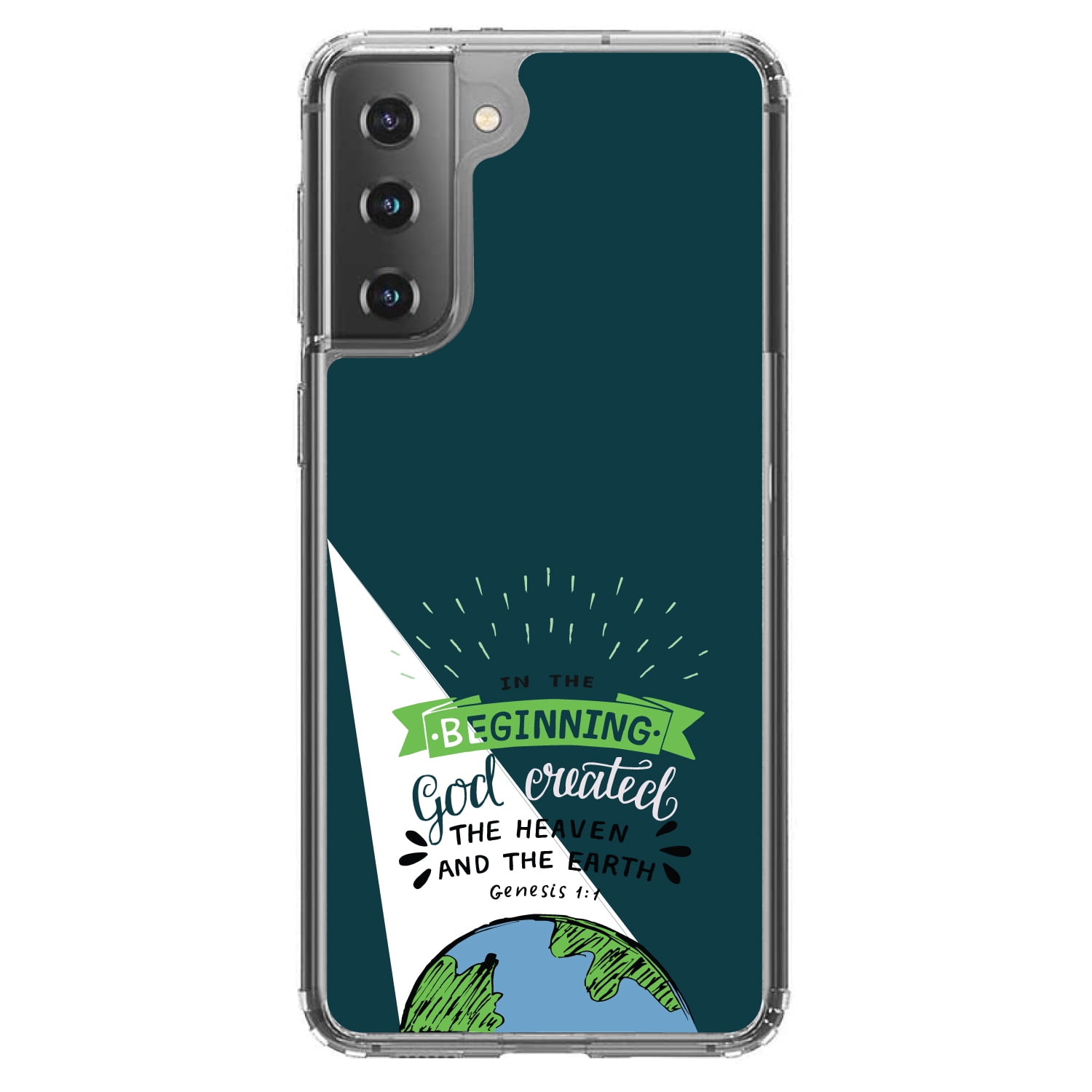 DistinctInk Clear Shockproof Hybrid Case for Galaxy S21+ PLUS 5G (6.7 ...
