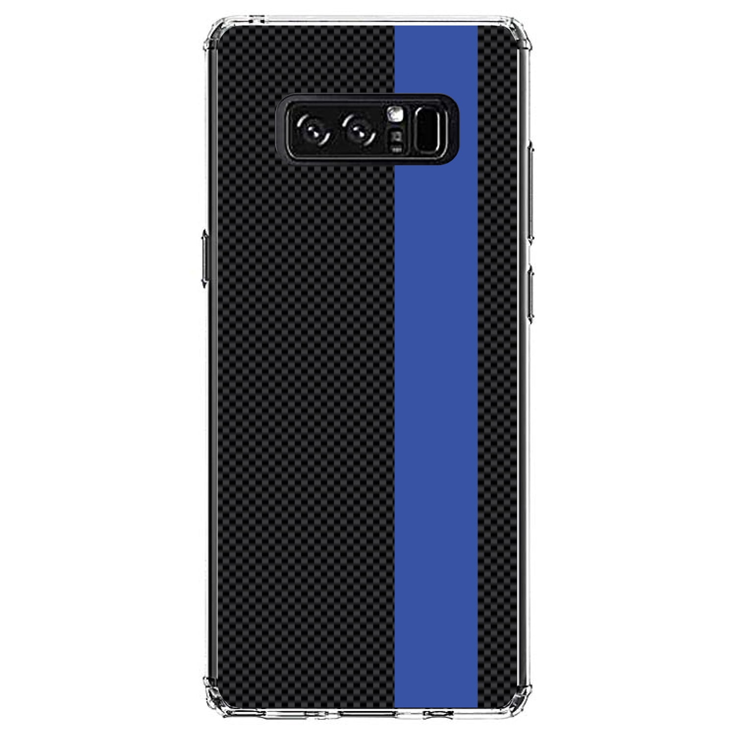 DistinctInk Clear Shockproof Hybrid Case for Samsung Galaxy Note 8 ...