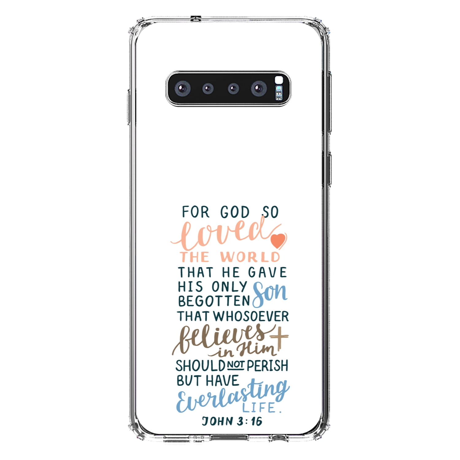DistinctInk Clear Shockproof Hybrid Case for Samsung Galaxy S10+ PLUS(6 ...