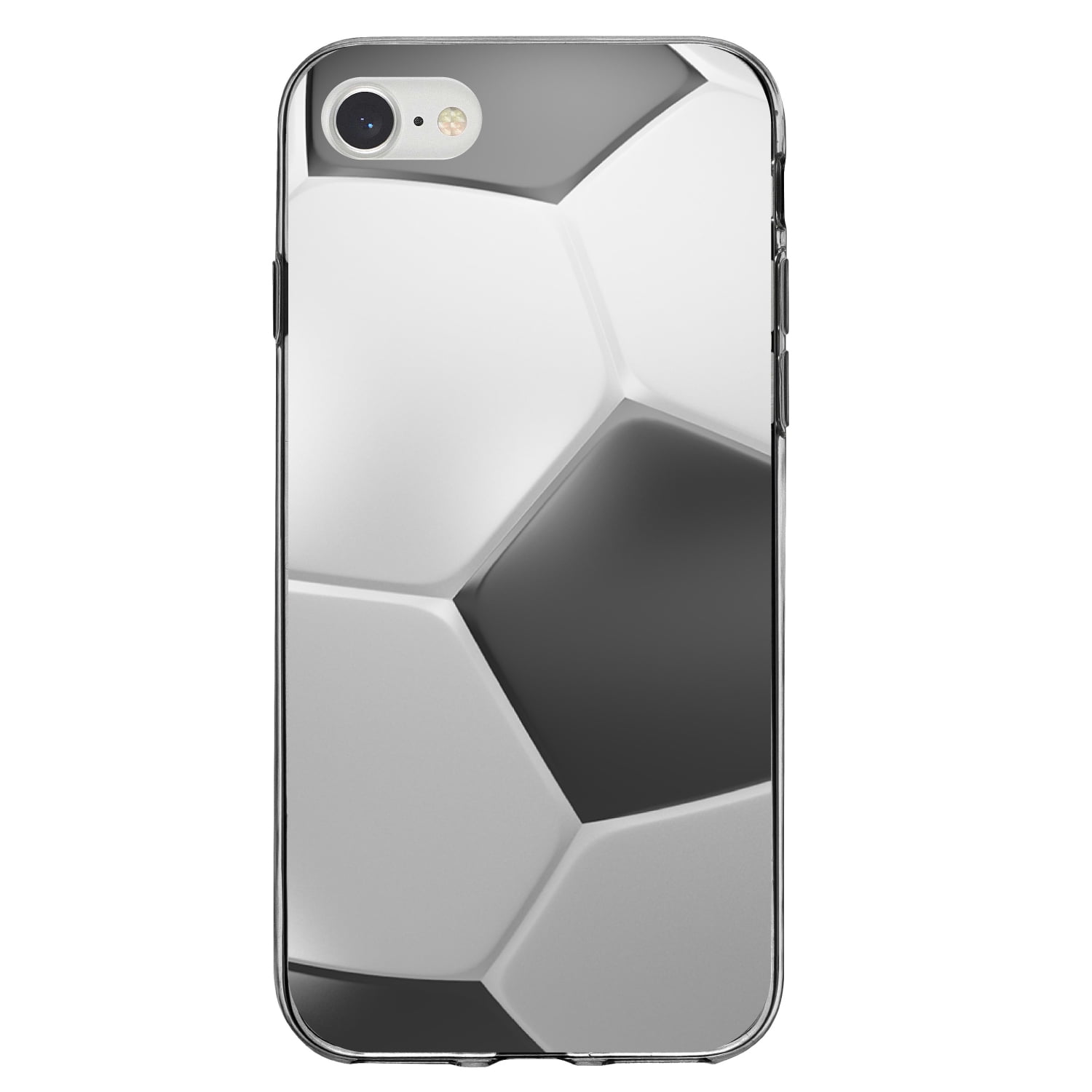 DistinctInk Clear Shockproof Hybrid Case for iPhone 7 8 SE (2020 Model ...