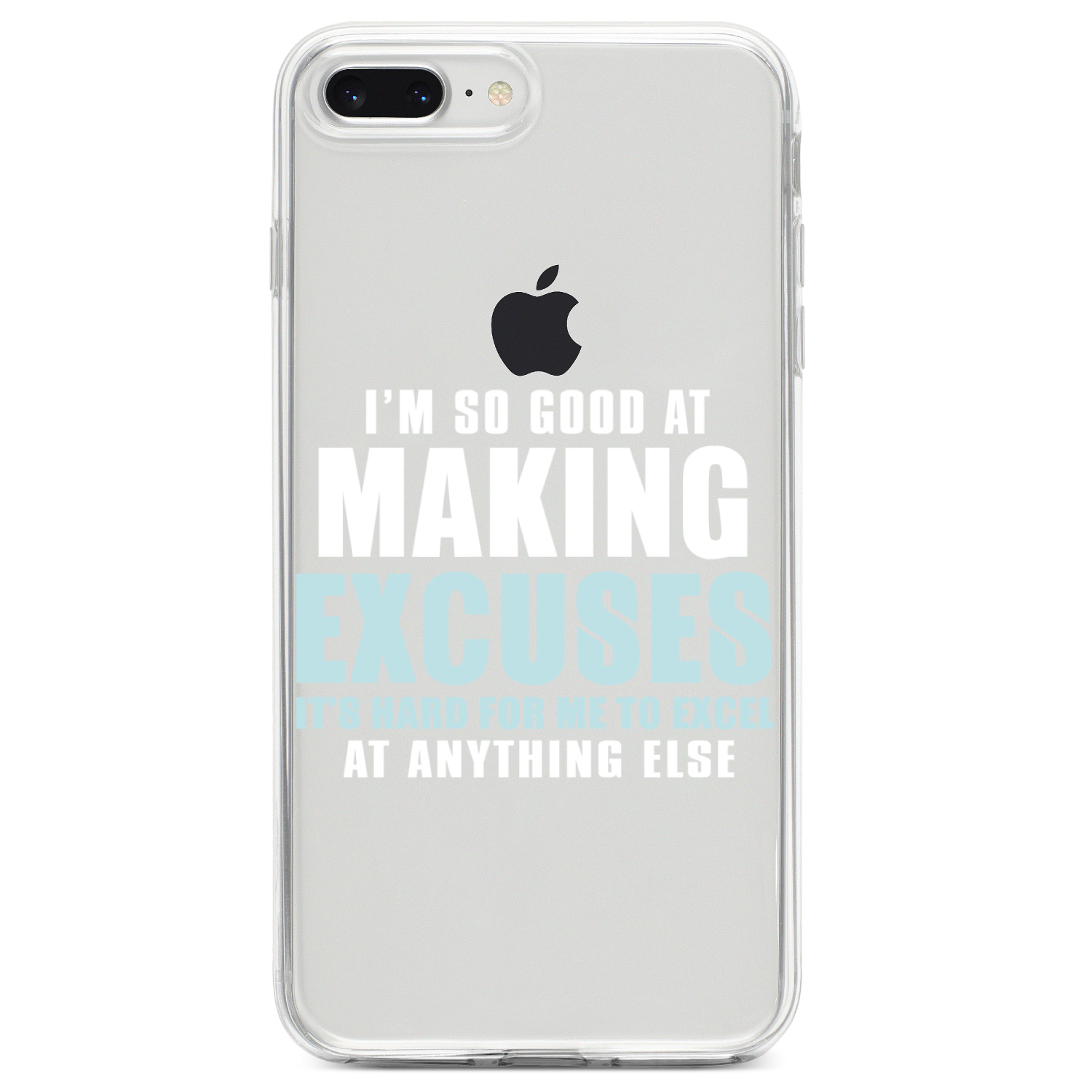 DistinctInk Clear Shockproof Hybrid Case for iPhone 7 PLUS / 8 PLUS (5. ...