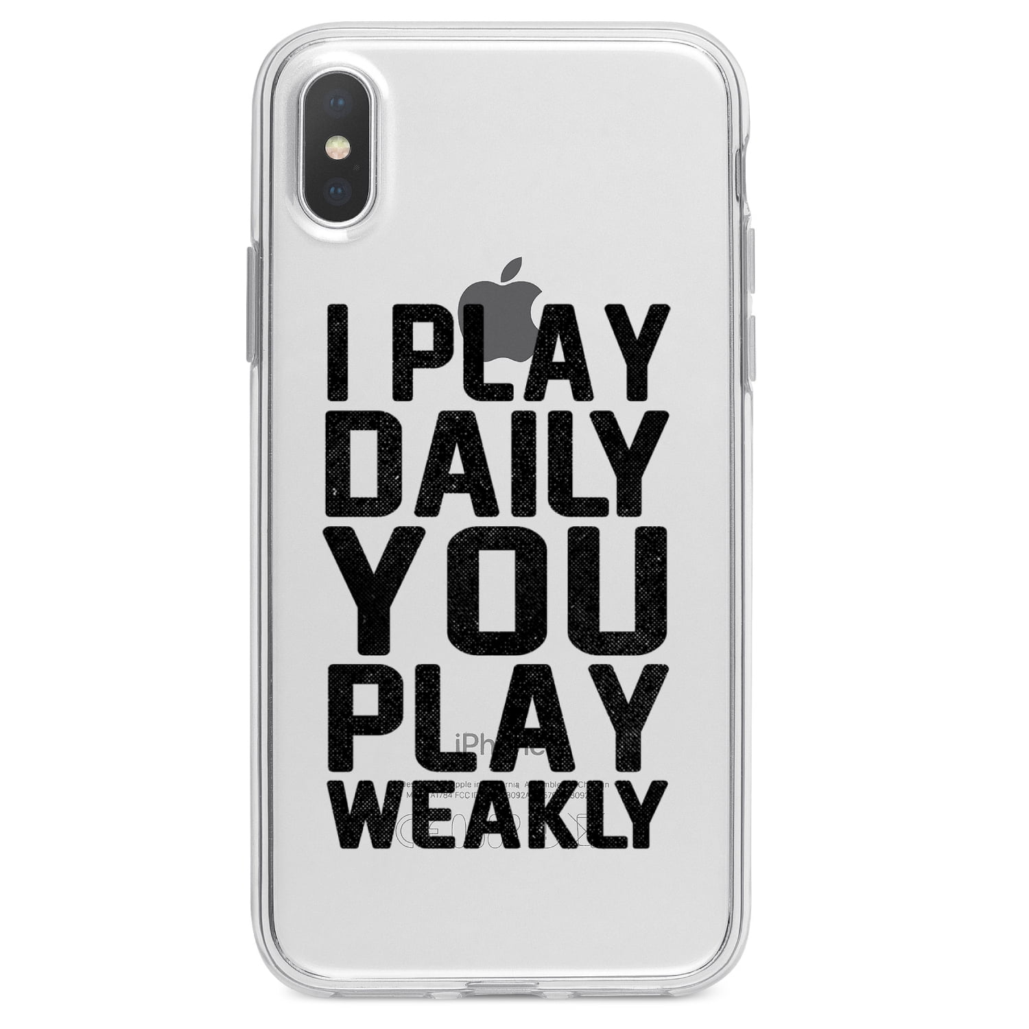 DistinctInk Clear Shockproof Hybrid Case for iPhone X / XS (5.8" Screen ...