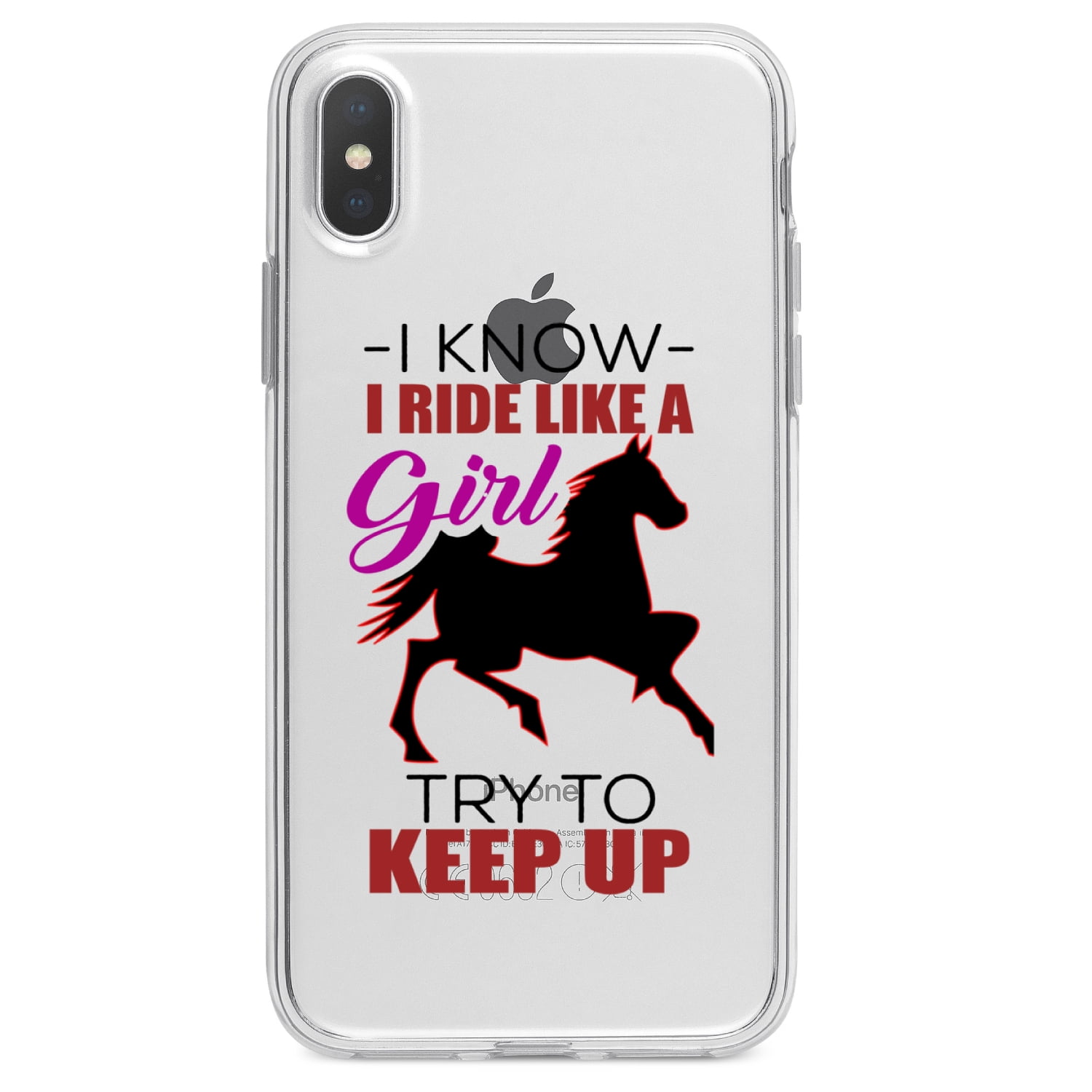 DistinctInk Clear Shockproof Hybrid Case for iPhone XS Max (6.5" Screen ...